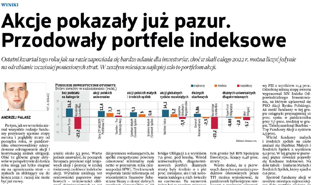 Skarbiec Małych i Średnich Spółek oraz Skarbiec Value najlepsze w ...