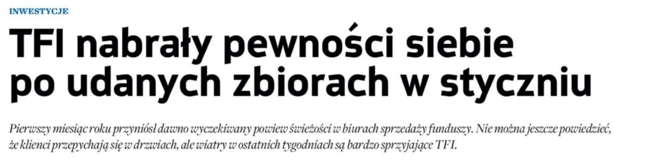 | Komentarze naszych Ekspertów - Skarbiec TFI