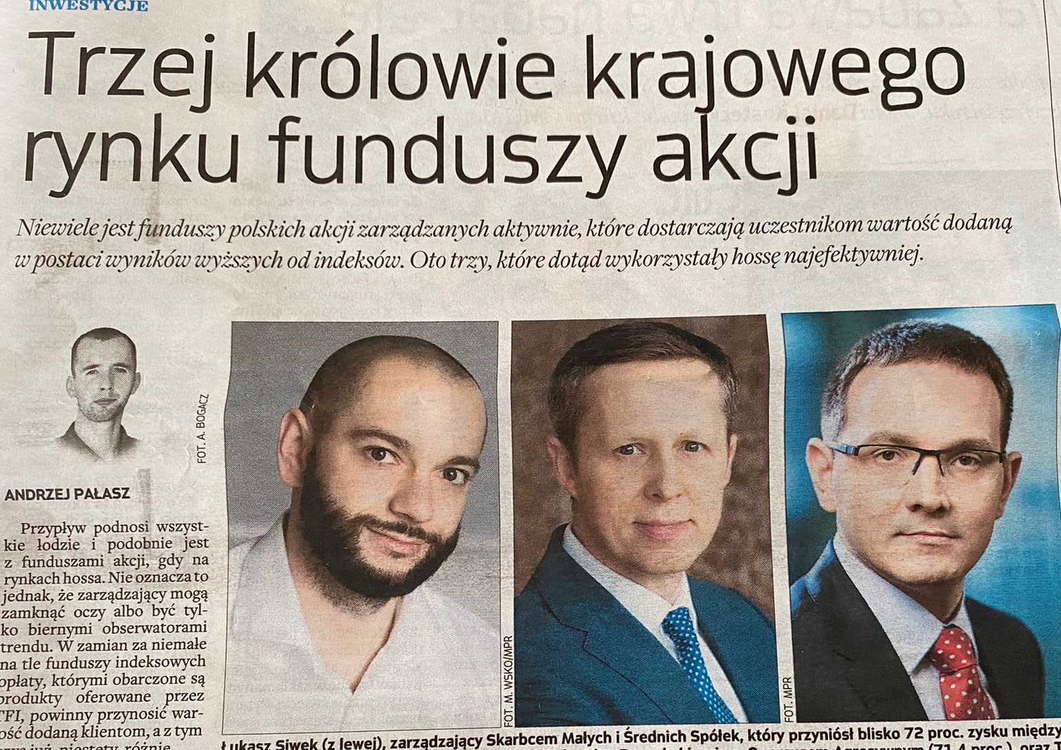 Skarbiec MiŚ wśród 3 wykorzystały hossę | Wiadomości - Skarbiec TFI